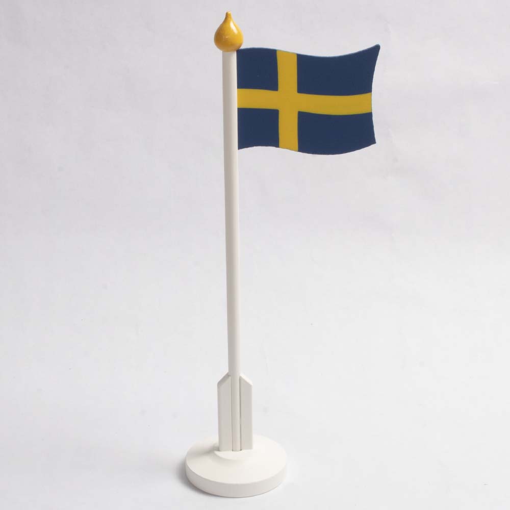 Wood Table Flag - Sweden, 13"