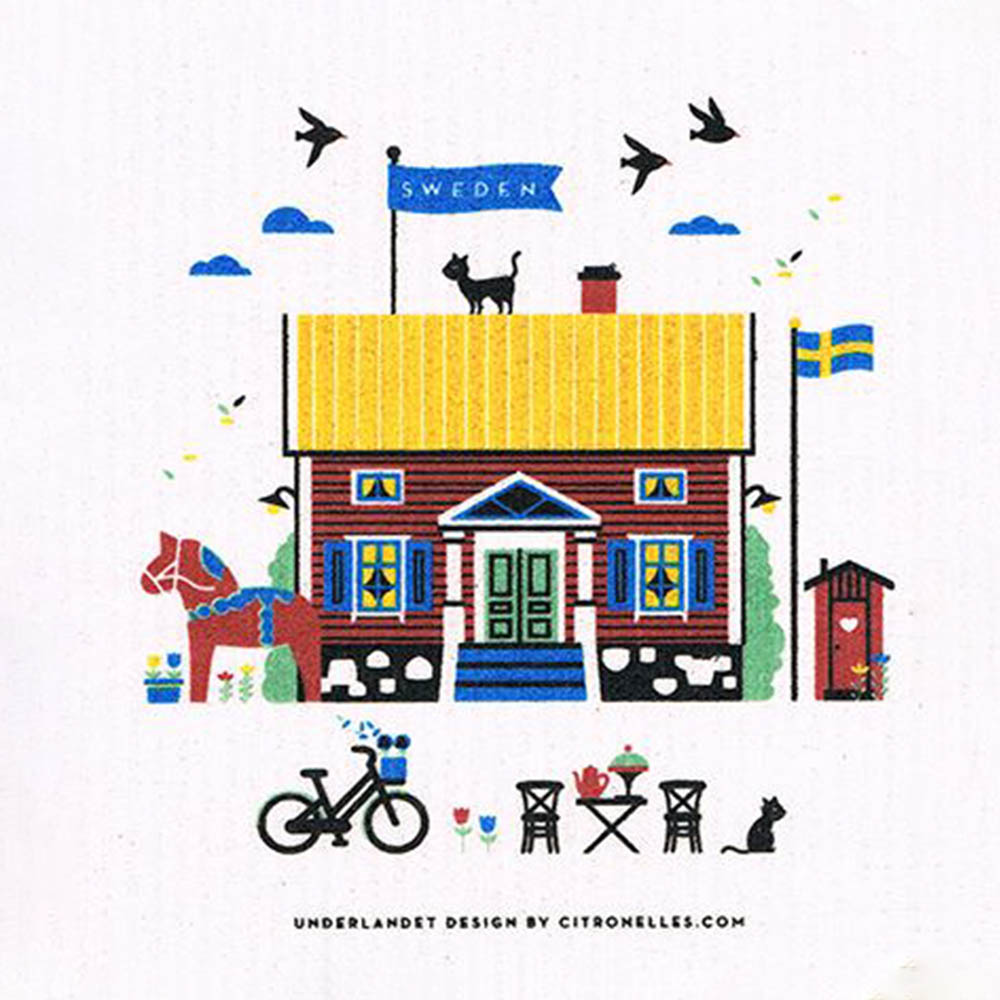 Dishcloth - Red Stuga