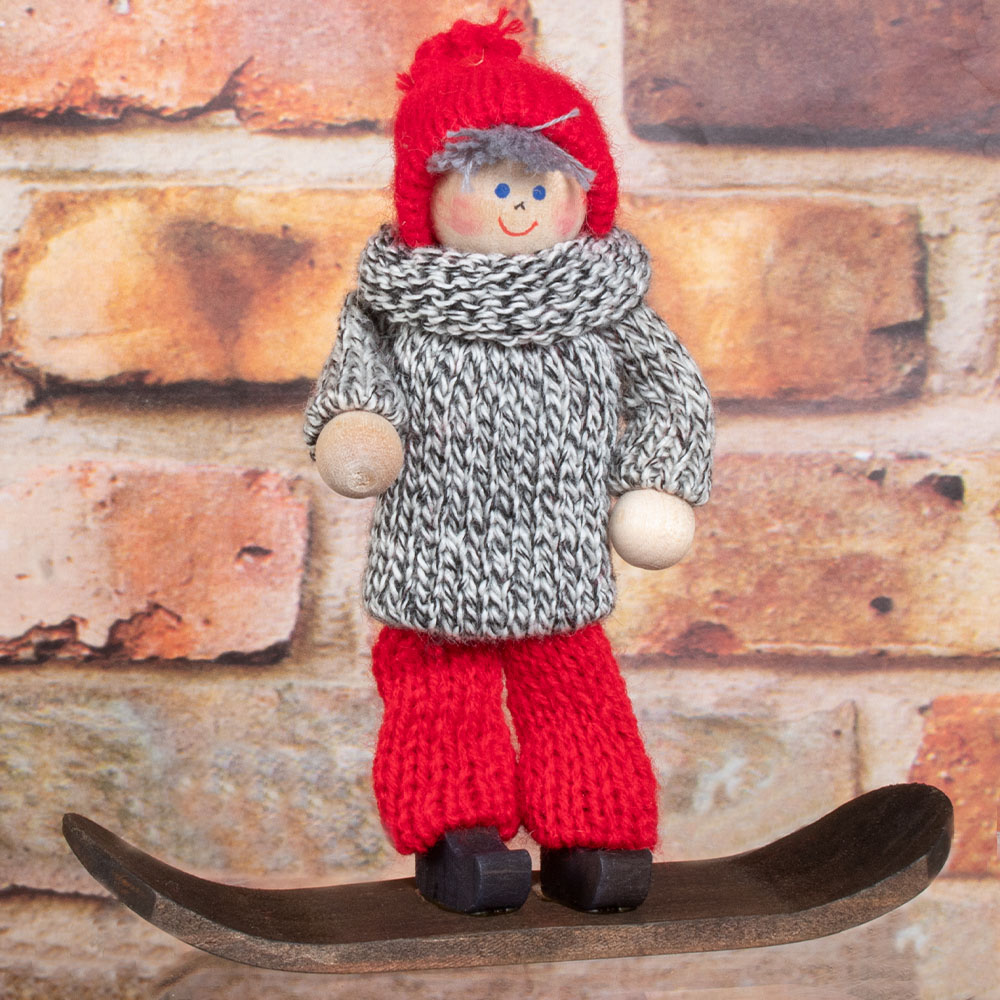 Tomte Boy on a Snowboard
