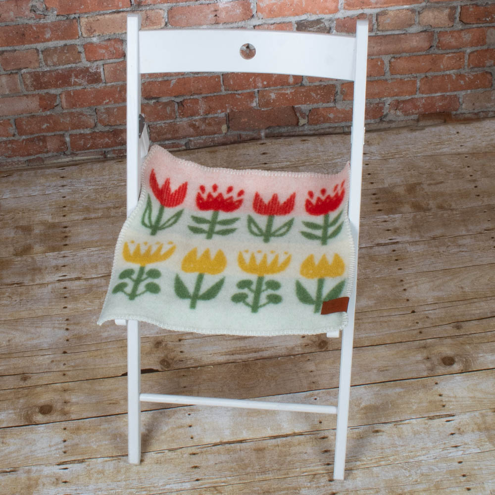 Tulip Pattern - Wool Seat Pad
