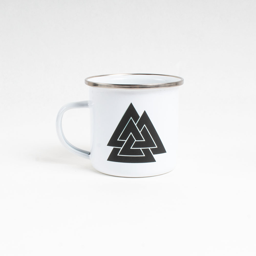 Valknut Enamel Camping Mug - Mug