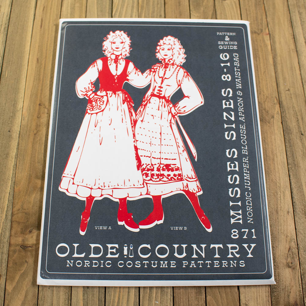 Hemslojd Swedish Gifts: Ladies' Nordic Folk Costume Pattern