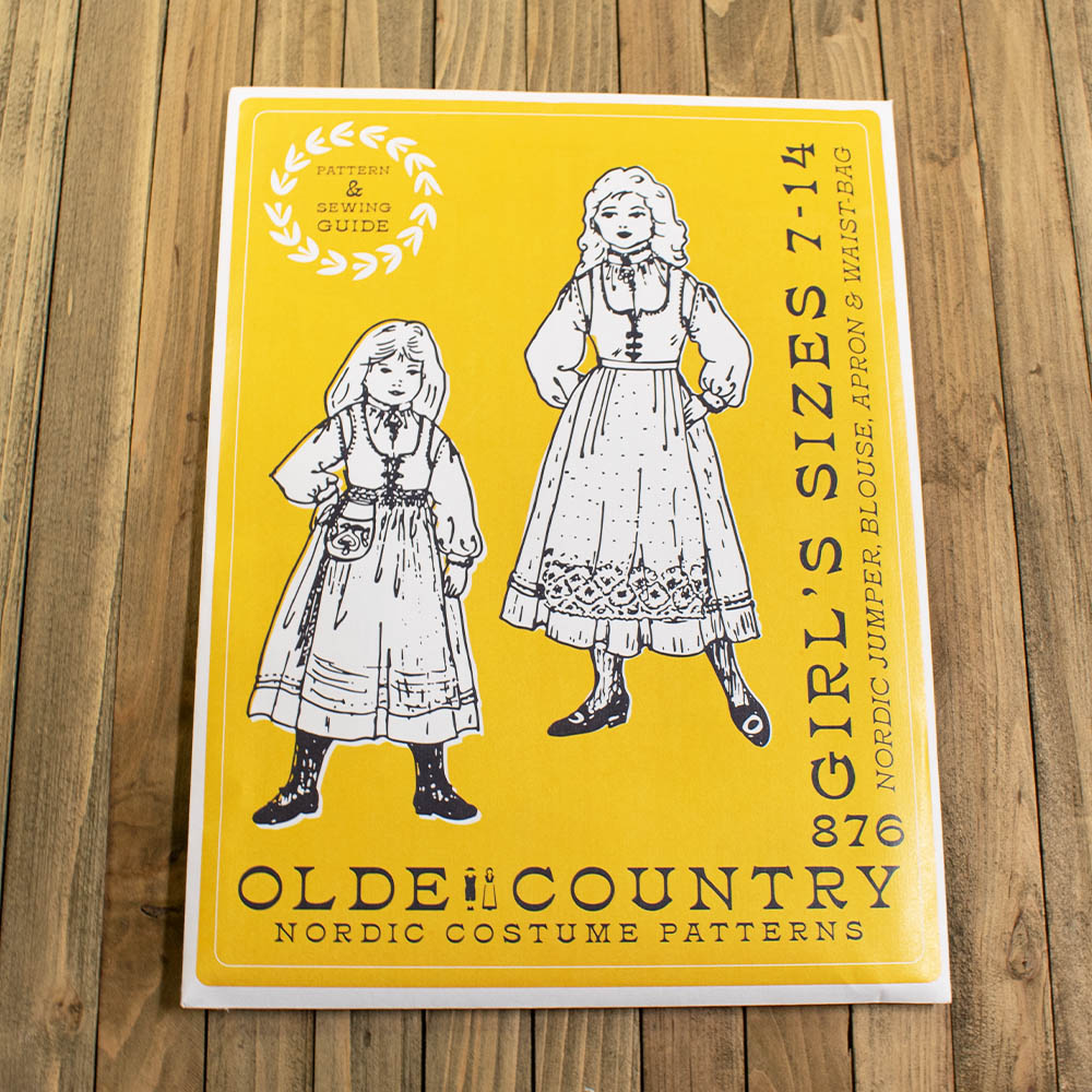 Hemslojd Swedish Gifts: Big Girls' Nordic Folk Costume Pattern