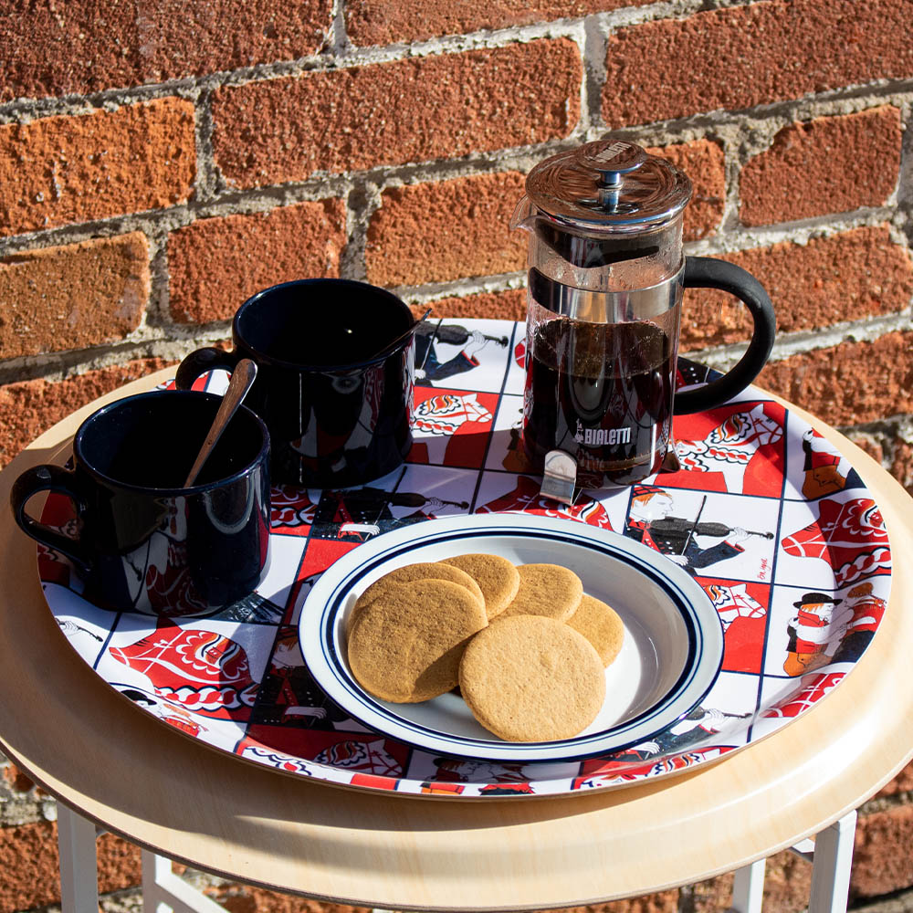 Tray - Folkdancers & Dala Horses, 15" round