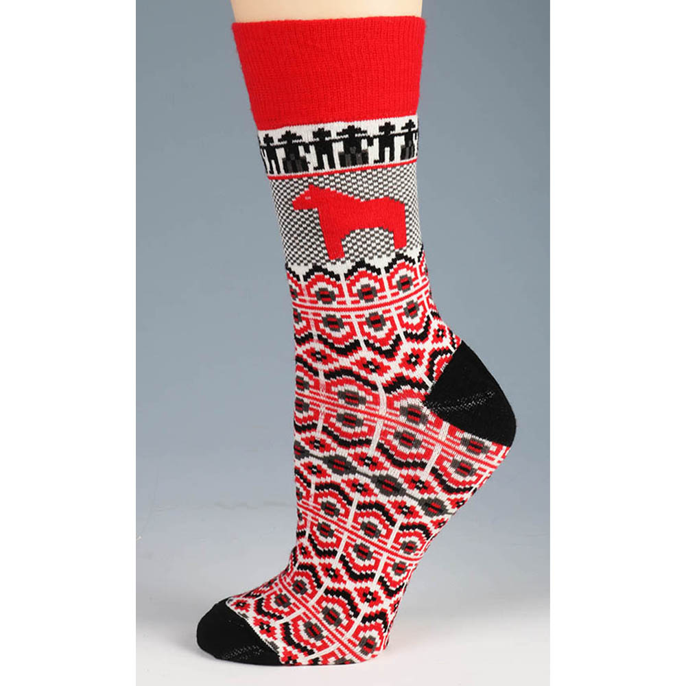 Hemslojd Swedish Gifts: Merino Sock - Dalarna Pattern